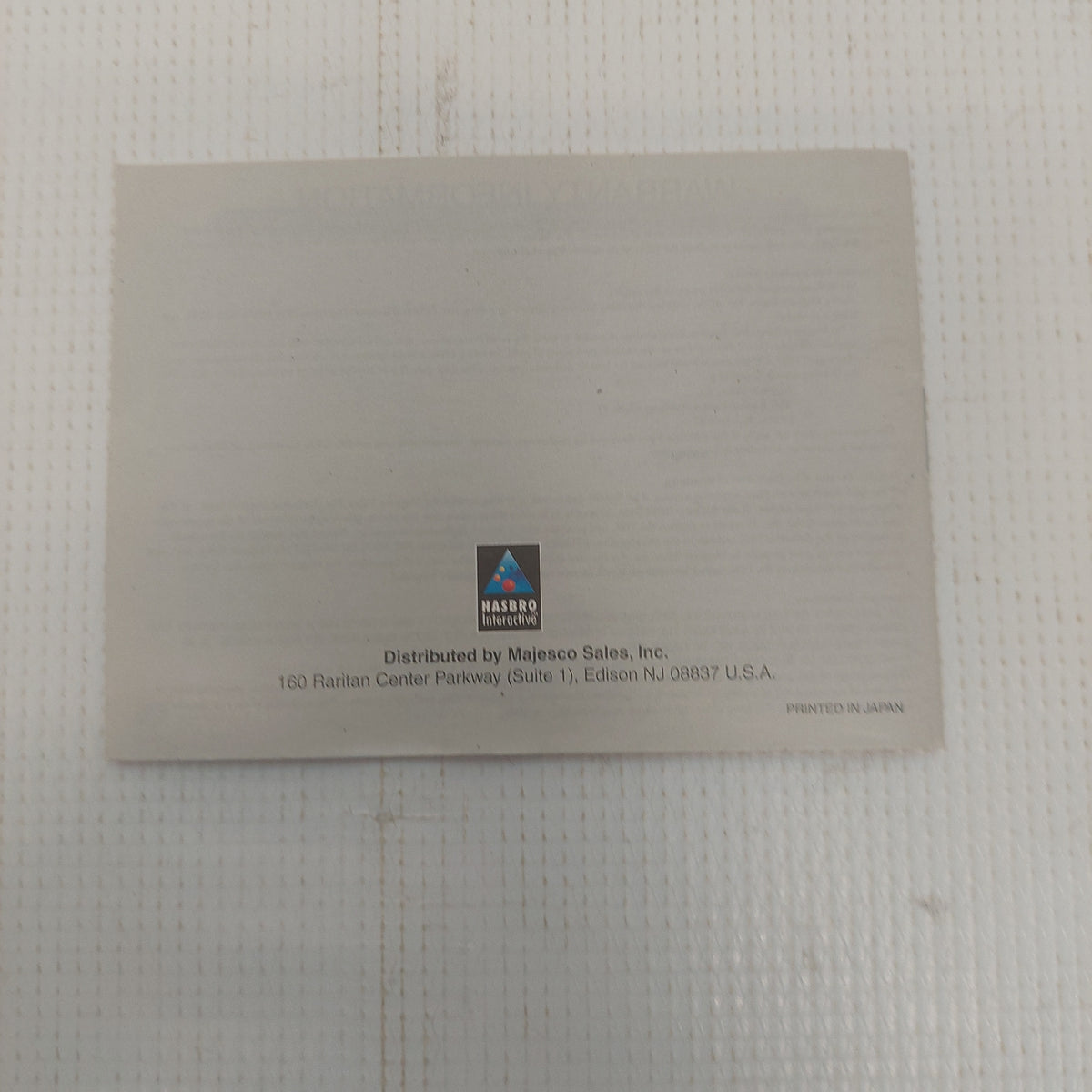 Nintendo Game Boy Color Frogger 2 Instruction Manual ONLY – Retro Madness