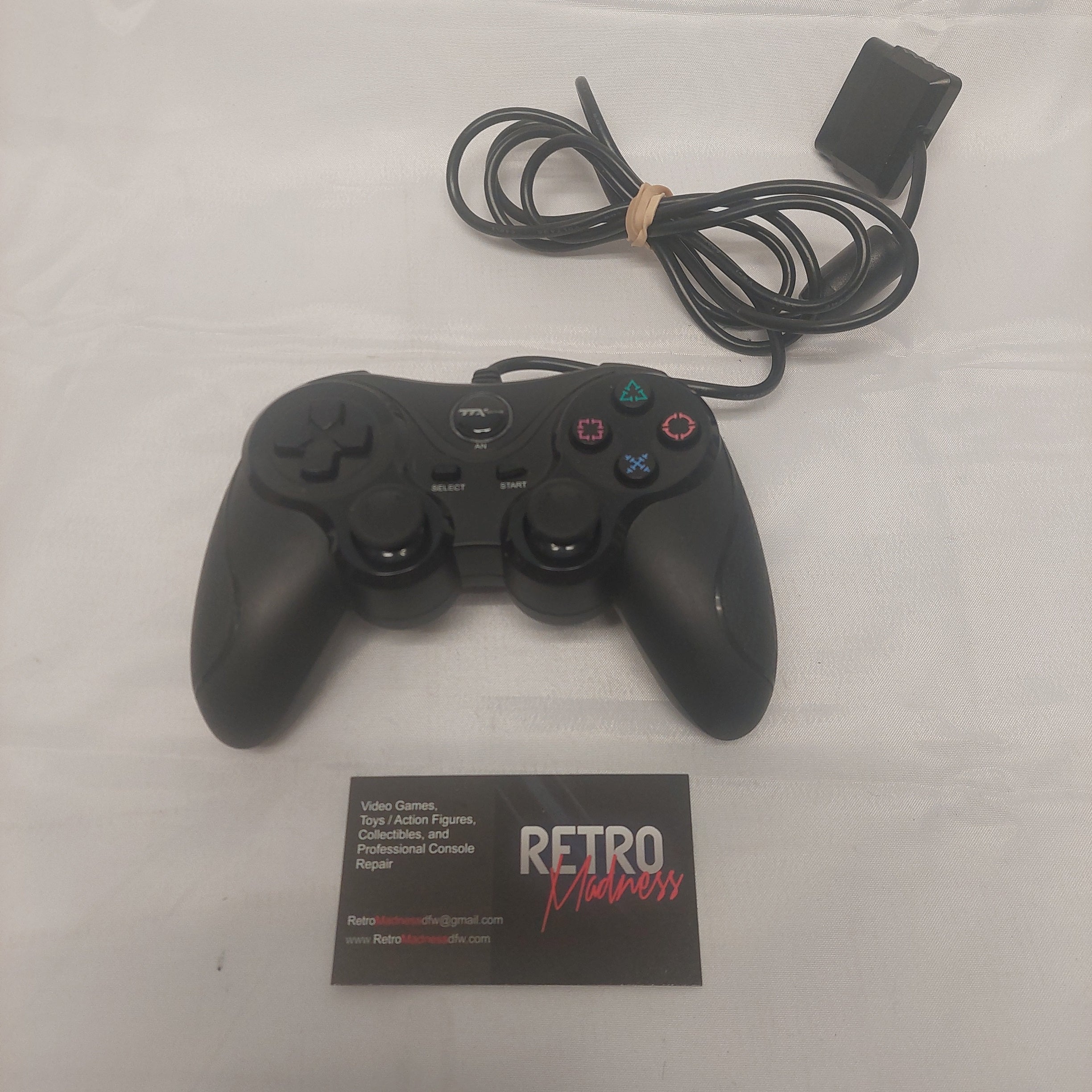 TTX Black Wired Analog Controller 2 for PS1 and PS2 Tested – Retro Madness