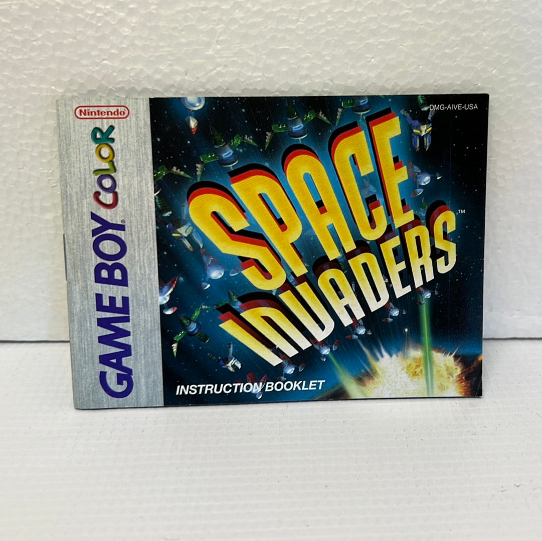 Space Invaders GBC Manual ONLY – Retro Madness