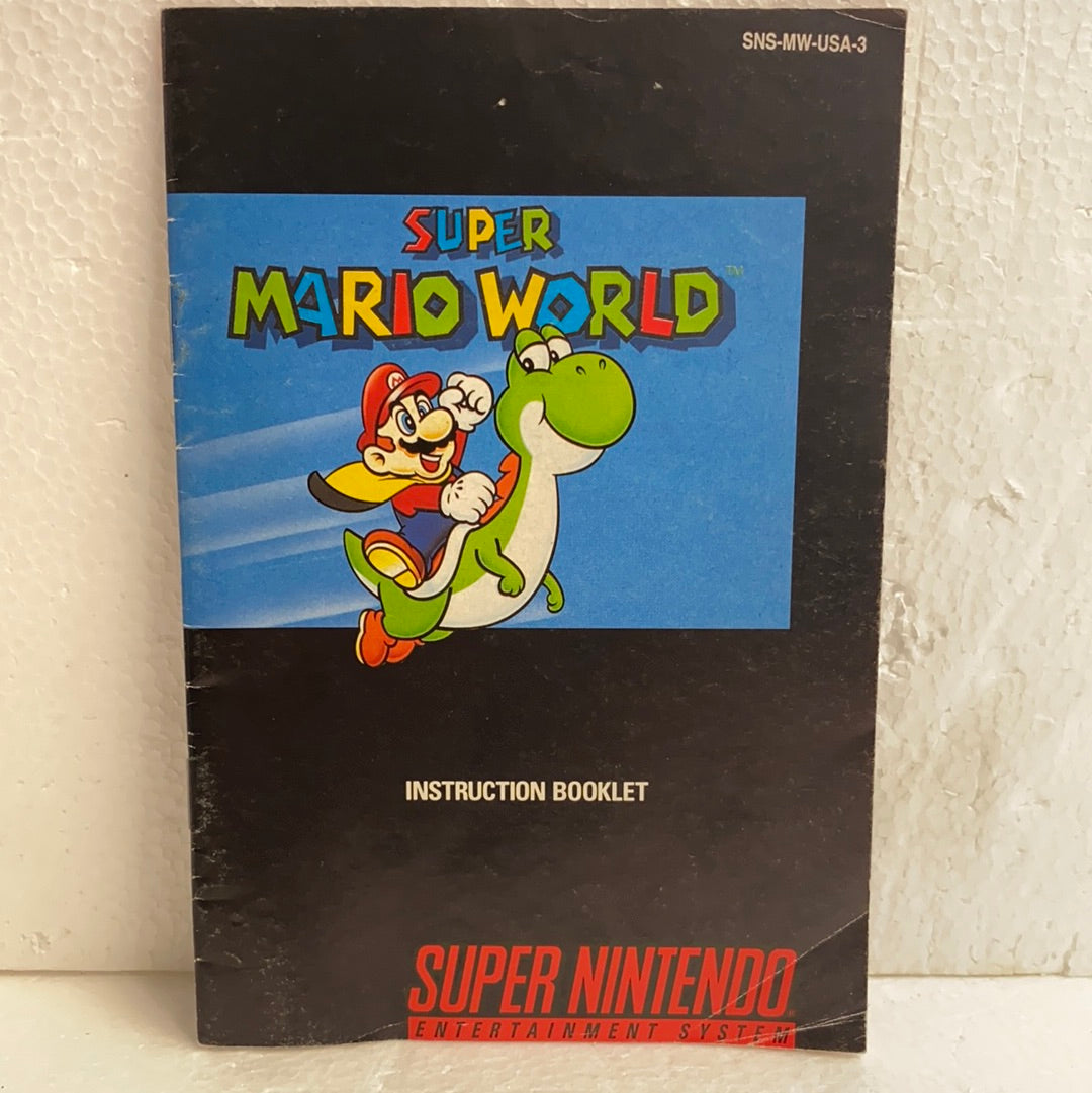 Super Mario World Instruction Manual ONLY – Retro Madness